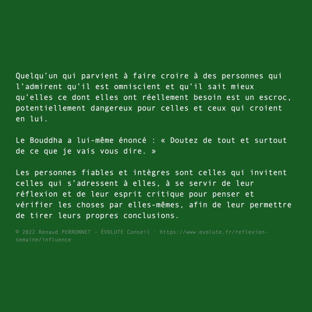 Doute et obscurantisme | ÉVOLUTE Conseil